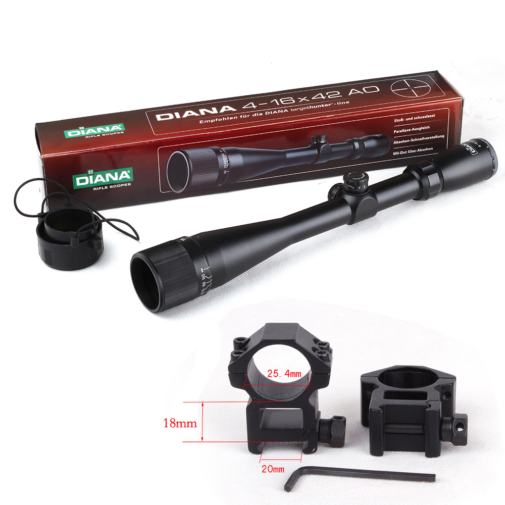 DIANA 4-16X42 AO Mil Dot Reticle - PCP Mart