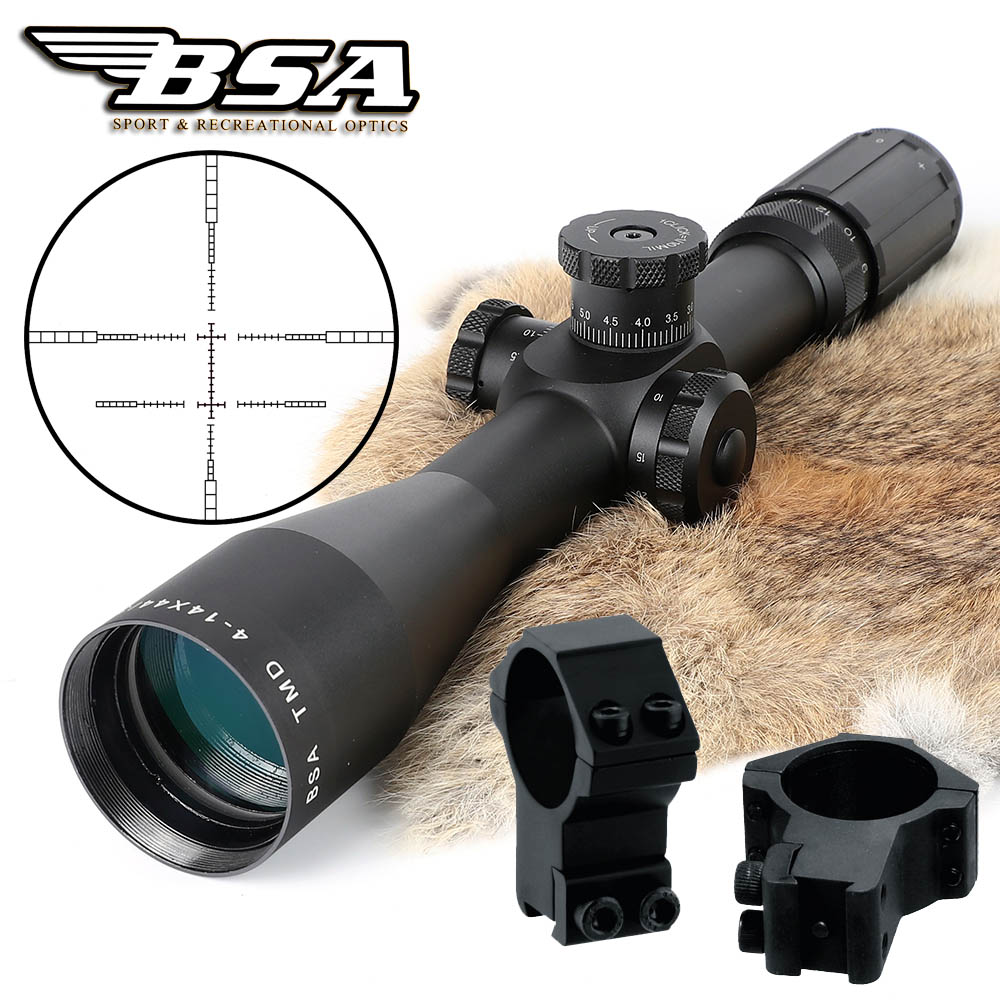 BSA TMD 4-14X44 Side Parallax Glass Etched Reticle Rifle Scopes | PCP Mart