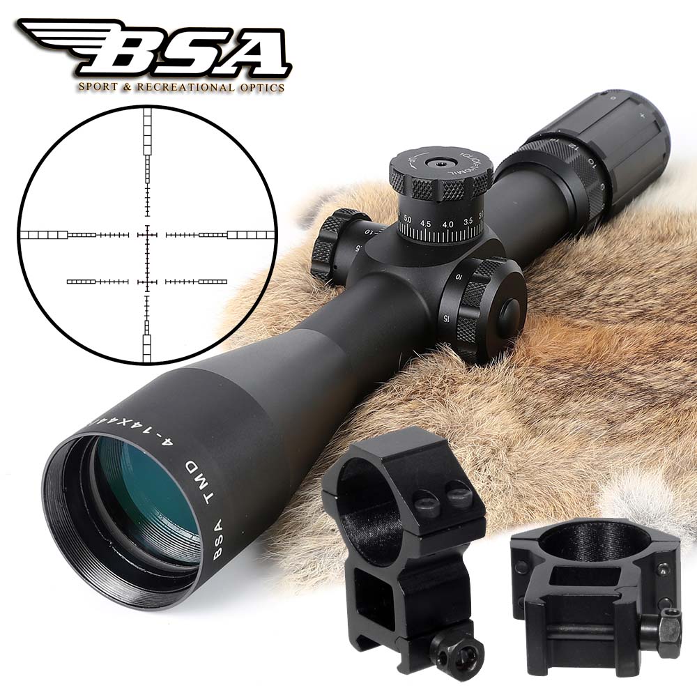 BSA TMD 4-14X44 Side Parallax Glass Etched Reticle Rifle Scopes | PCP Mart