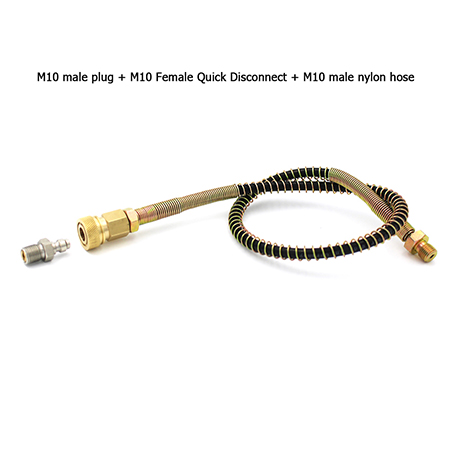 PCP Stainless Steel Quick Coupler 8MM Male Plug w/ One Way Foster M10*1 ...