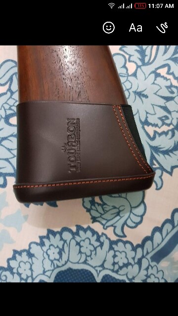 Shotgun Buttstock Rifle Extension Leather Slip-on Recoil Pad Gun - PCP Mart