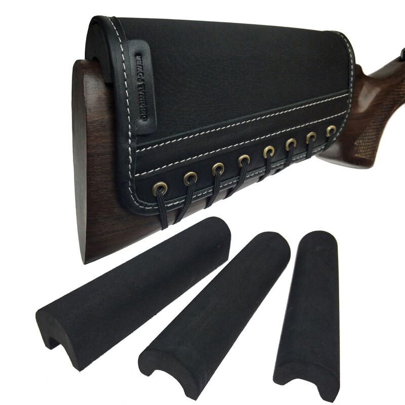 Hunting Rifle Gun Buttstock Leather Shotgun Cheek Rest Shoulder Pad ...