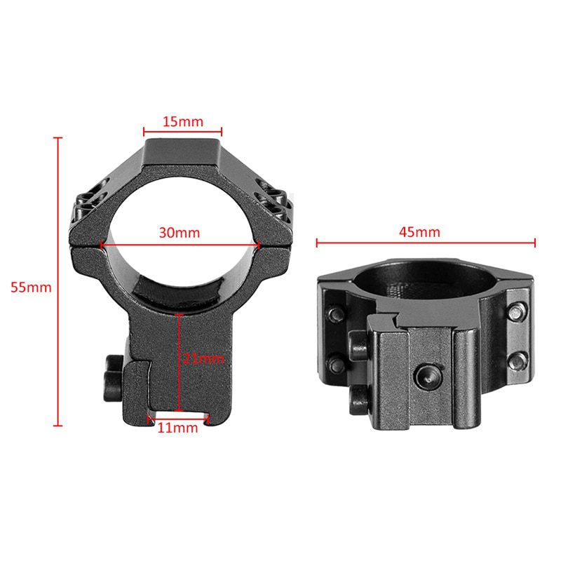2PCS 25.4mm/30mm Rifle Scope Ring Mount | PCP Mart