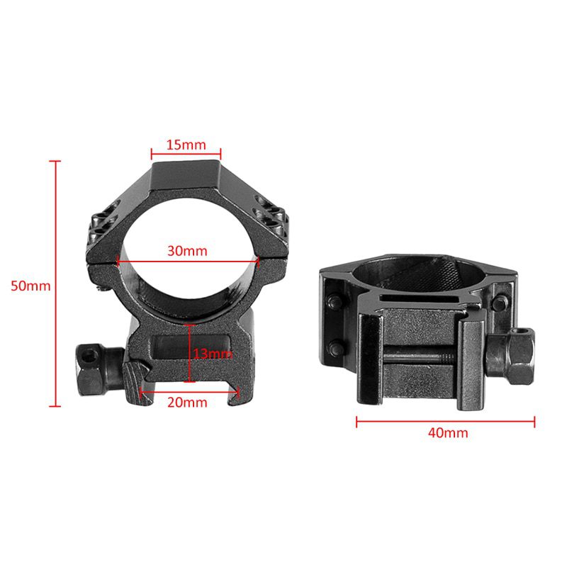 2PCS 25.4mm/30mm Rifle Scope Ring Mount | PCP Mart